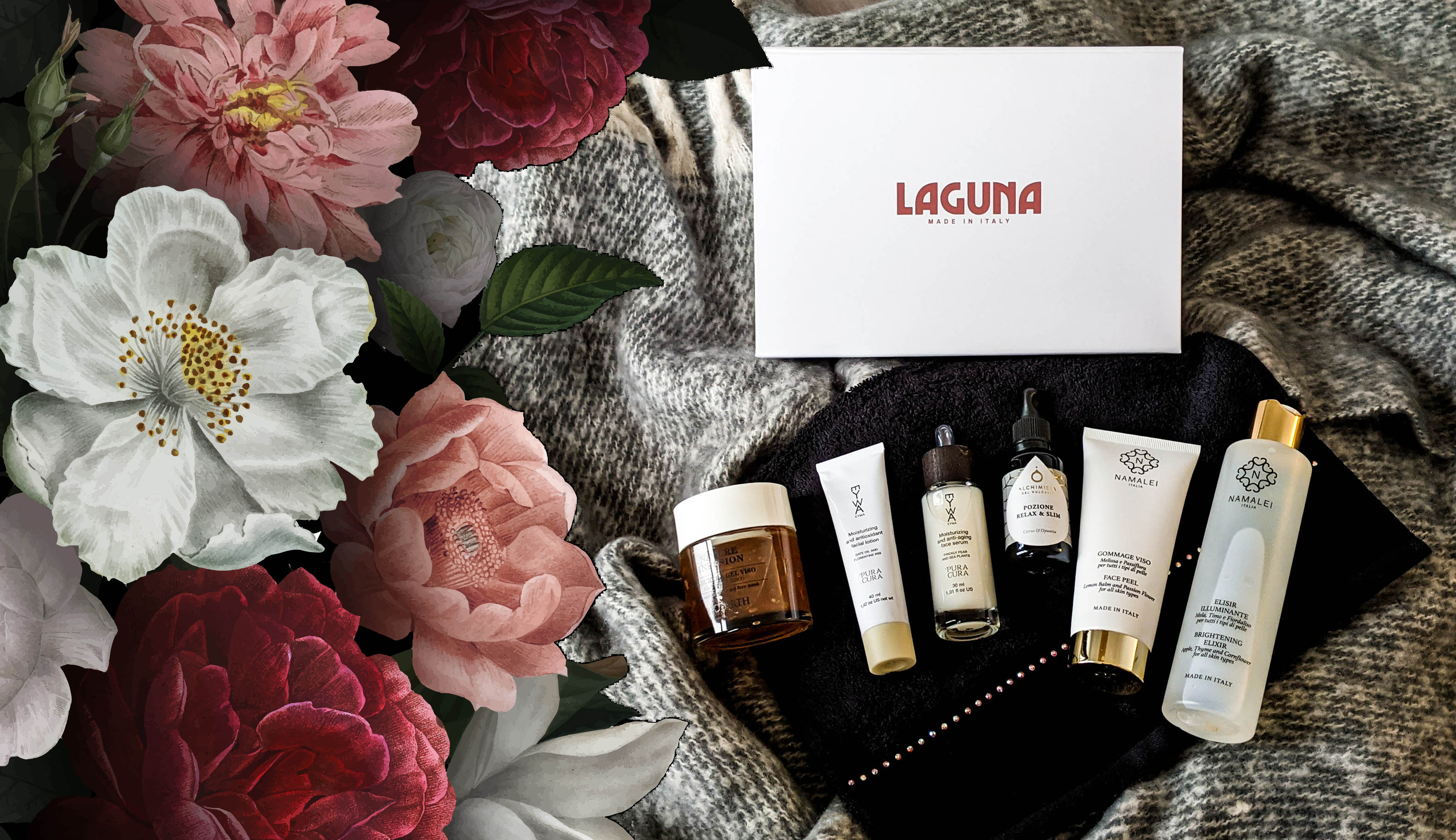 Laguna Box Italian luxury skincare, in a box.